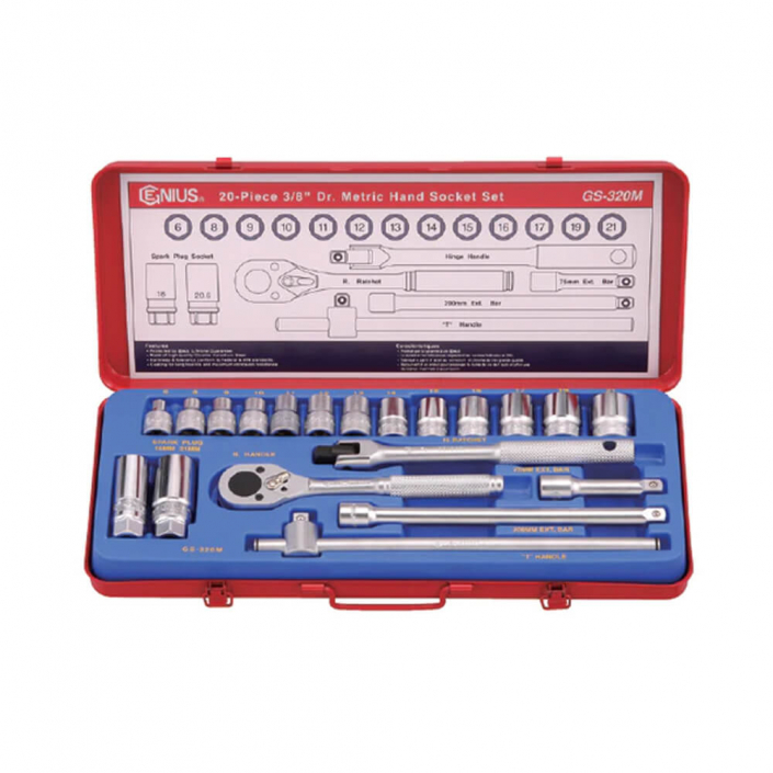 Juego de Copas Milimetricas y en Pulgadas Raiz 1/4″ (42 Piezas) – Tecnotools