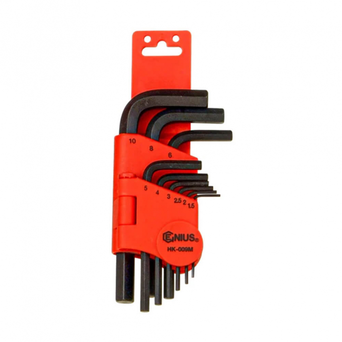 Juego de Llaves Allen De Bola 1.5mm – 10mm (9 Piezas) – Tecnotools