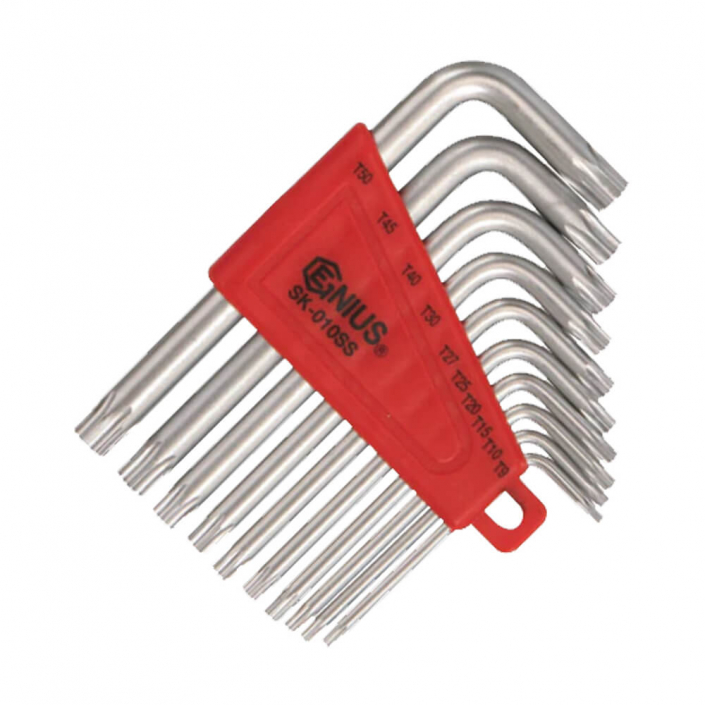 Juego de Llaves Tipo L Torx Seguridad T9 – T50 – Tecnotools