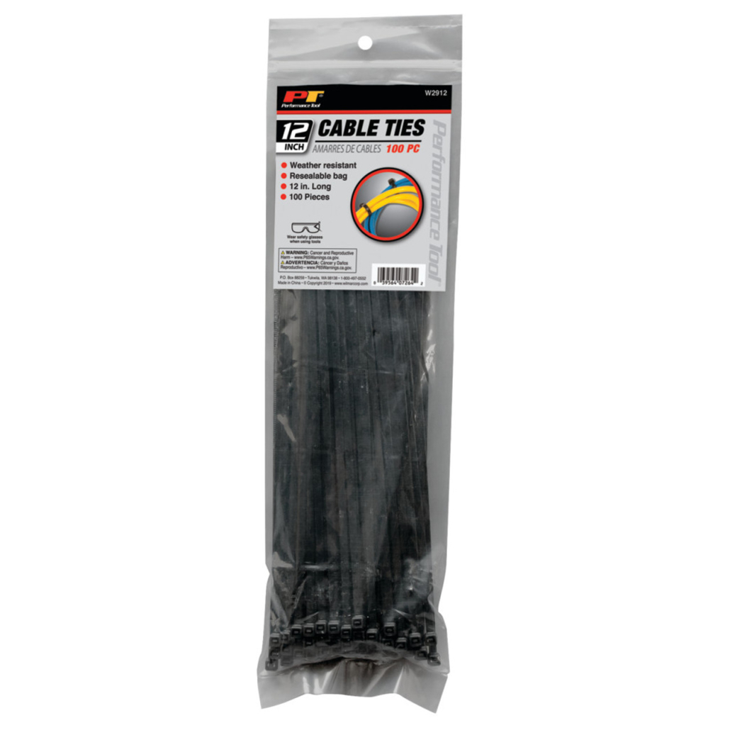 Cinchos de Amarre 12″ Negros (100 piezas) – Tecnotools